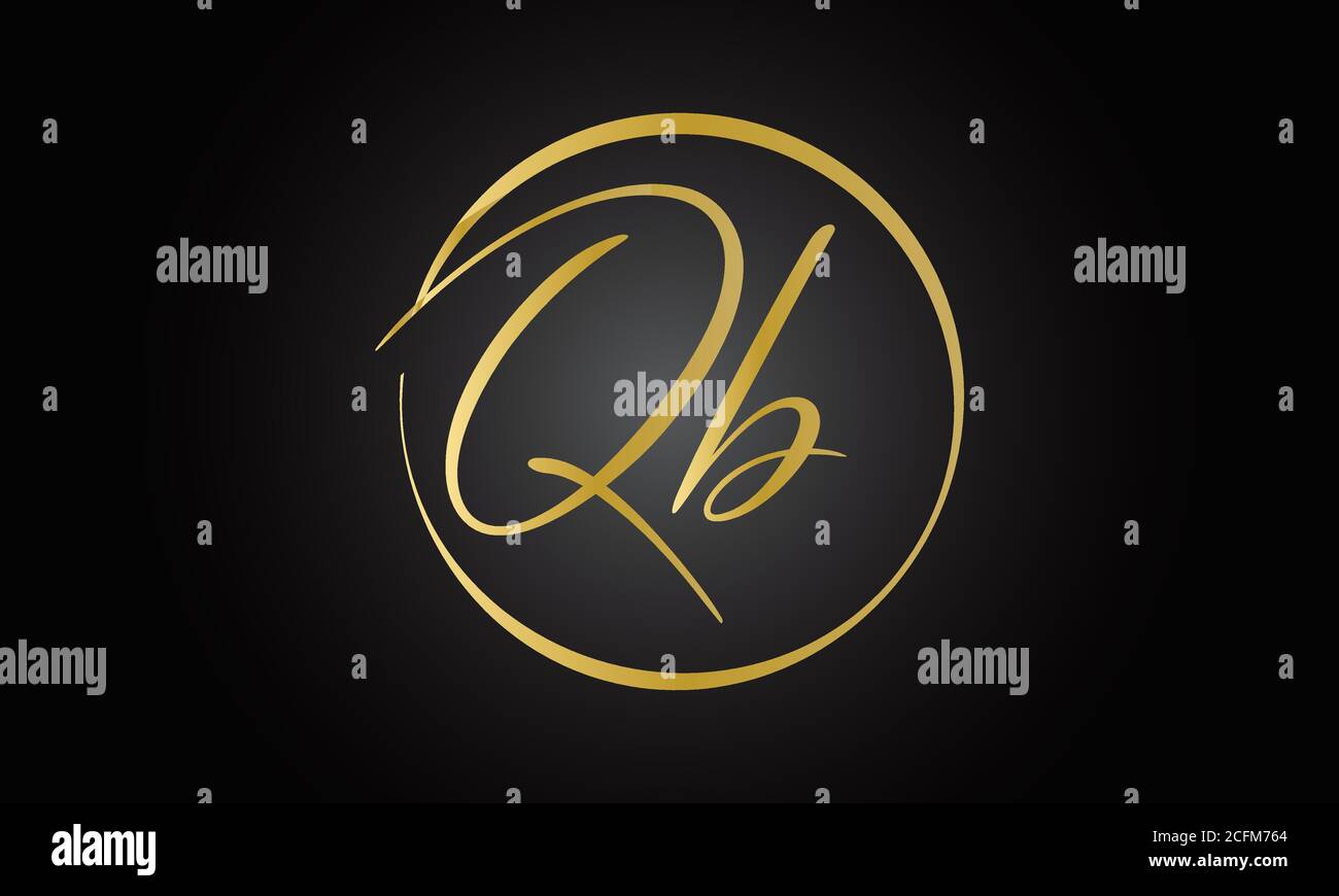 Initial letter QB logo design with creative modern business typography ...