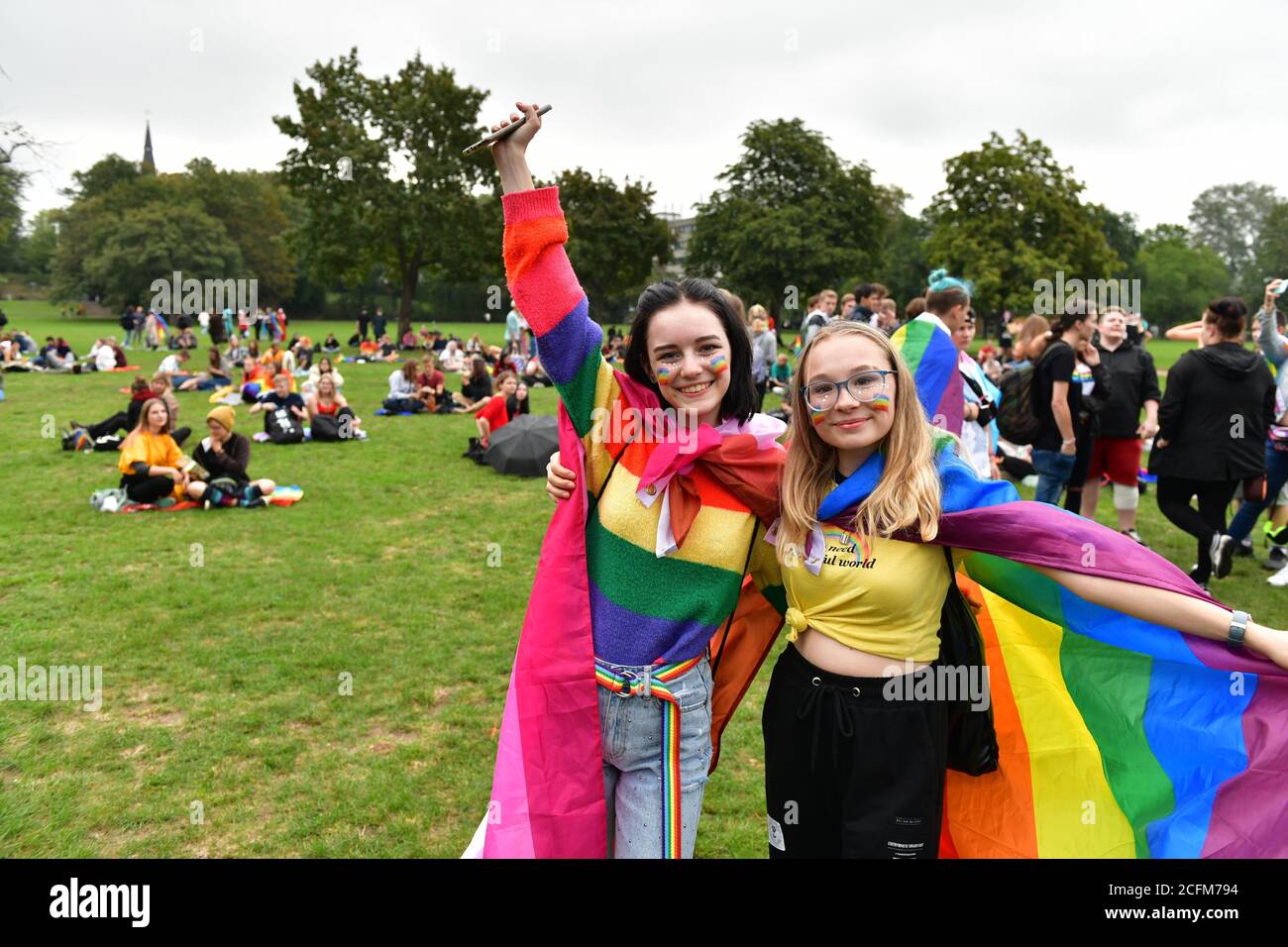 CSD Christopher Street Day in Dresden. 05.09.2020 Stock Photo - Alamy