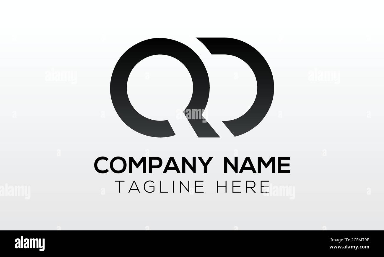 Qd minimal logo hi-res stock photography and images - Alamy