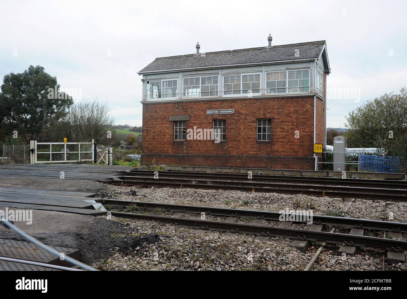 Bishton crossing signal box hi-res stock photography and images - Alamy