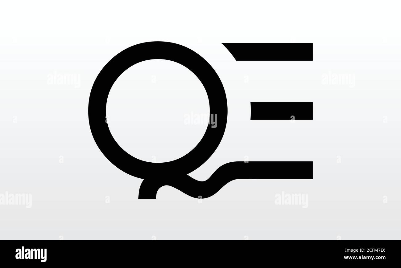 Qe logo vector vectors hi-res stock photography and images - Alamy
