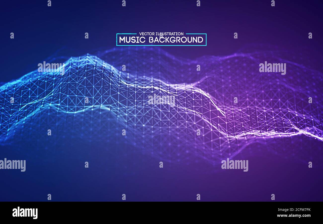 Blue background design. Colourful music background design. Abstract ...