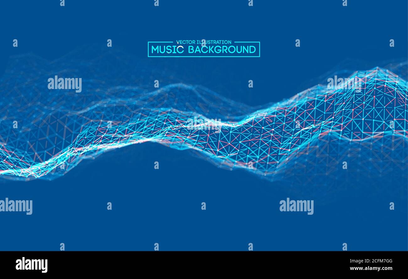 Blue background design. Colourful music background design. Abstract ...
