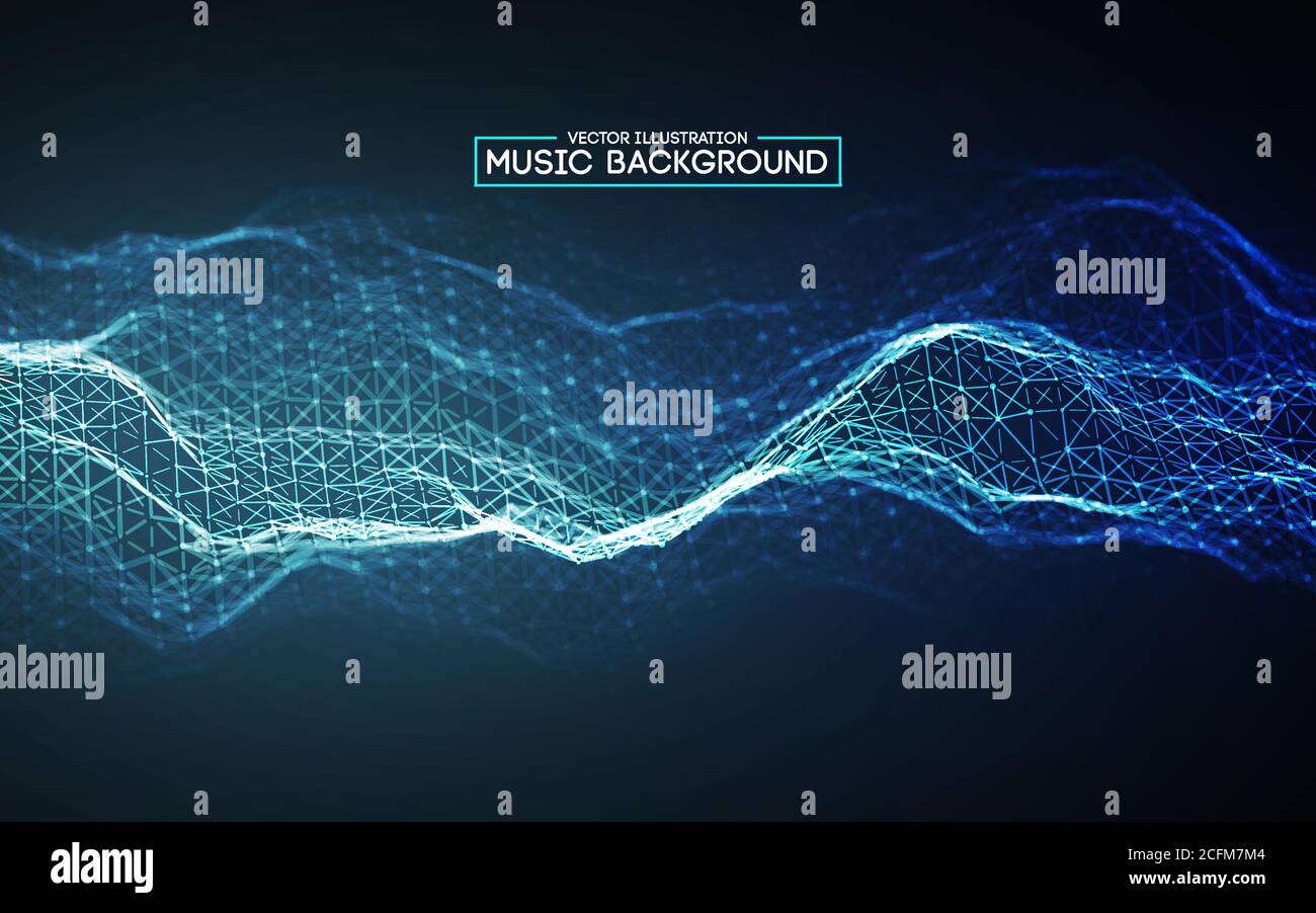 Blue background design. Colourful music background design. Abstract ...
