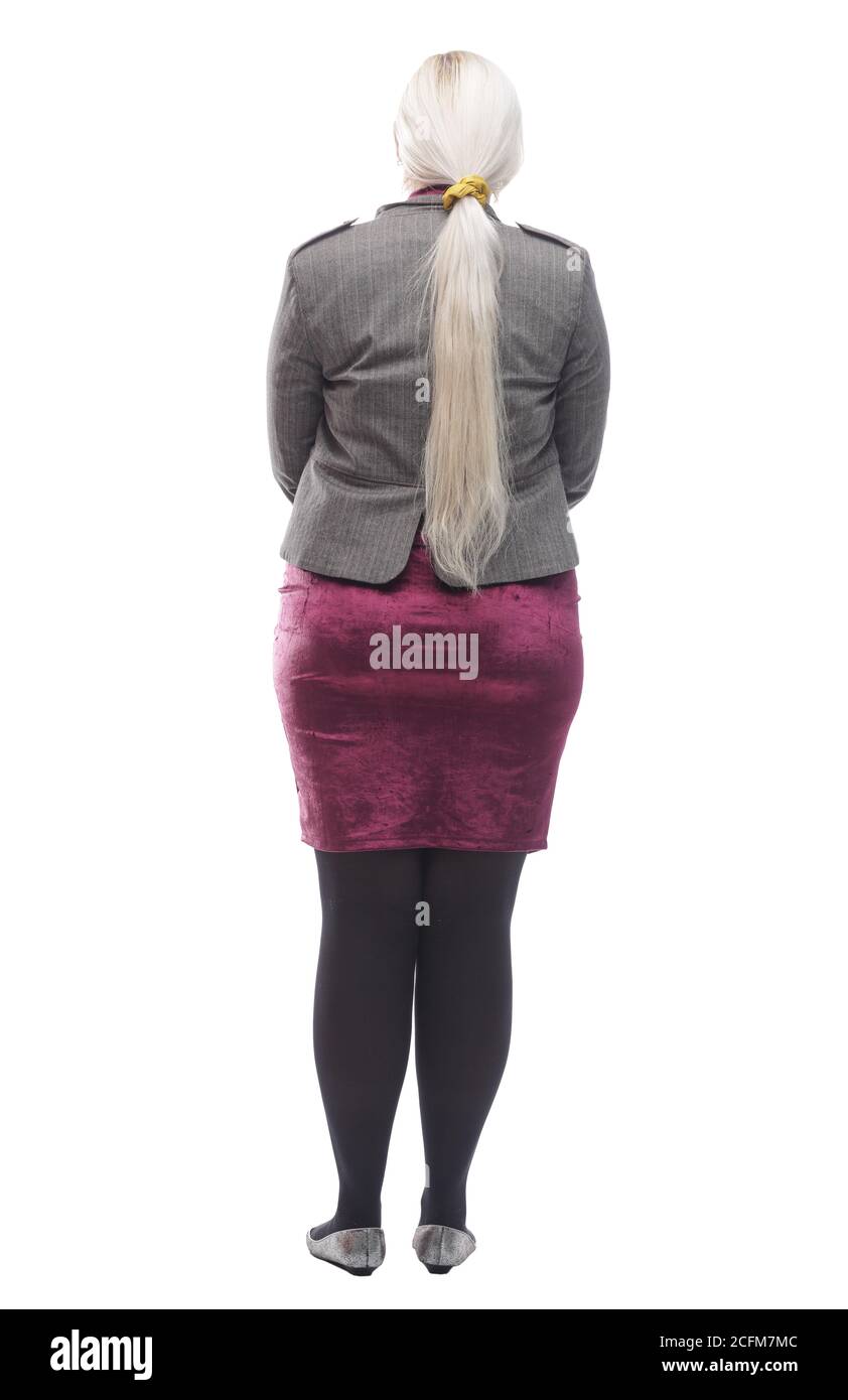 Back view plus size woman hi-res stock photography and images - Alamy