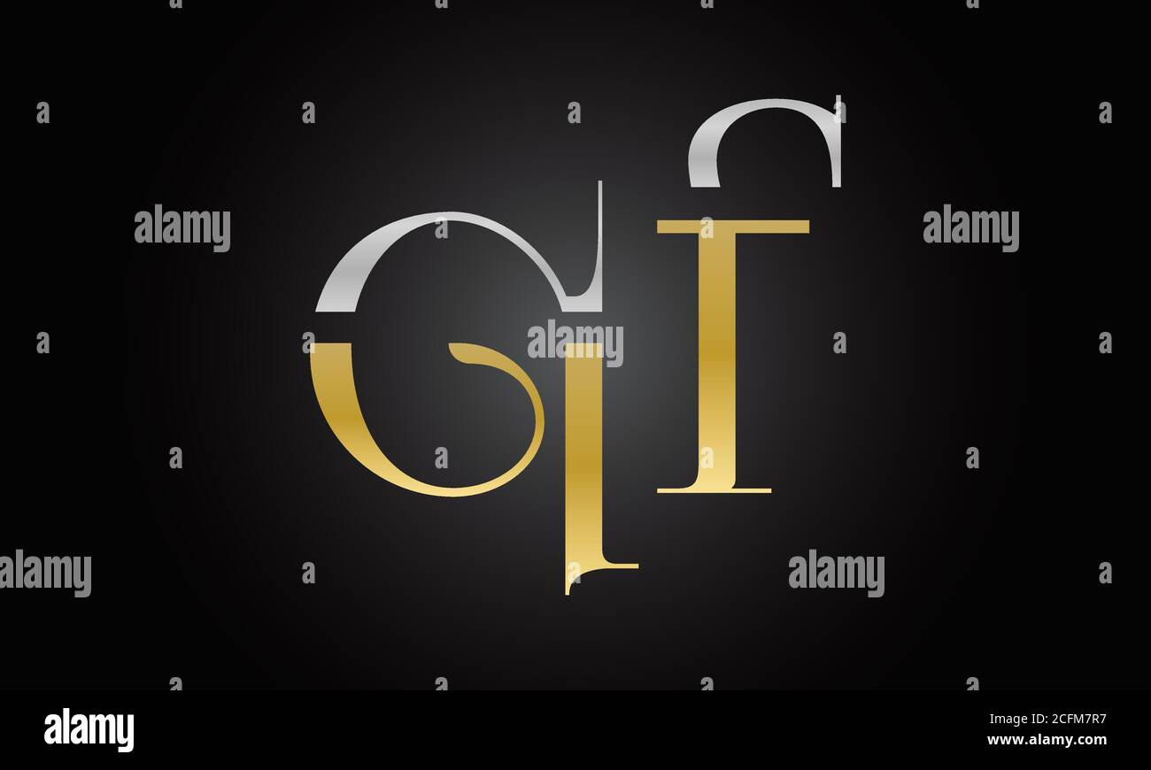 Initial letter QF logo design with modern business typography vector ...