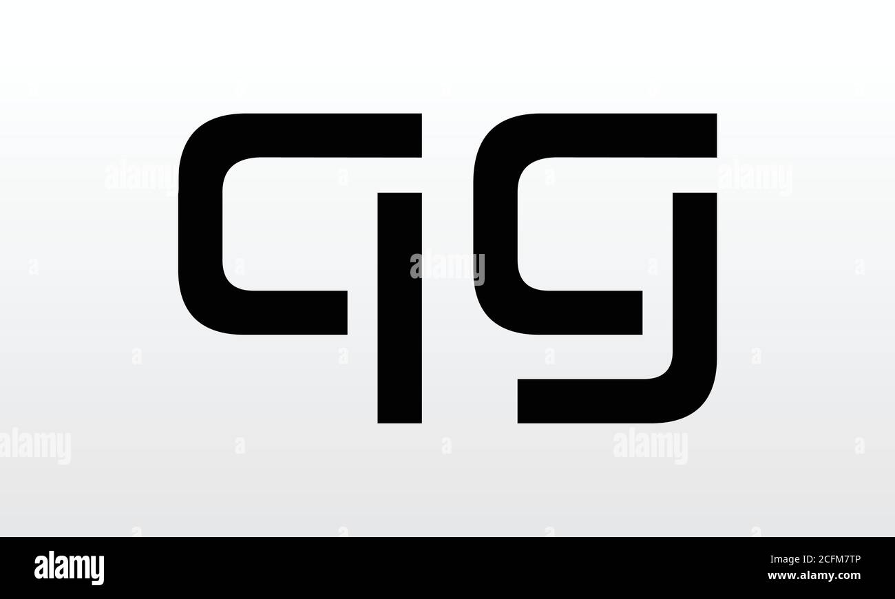 Initial letter QG logo design with modern business typography vector ...