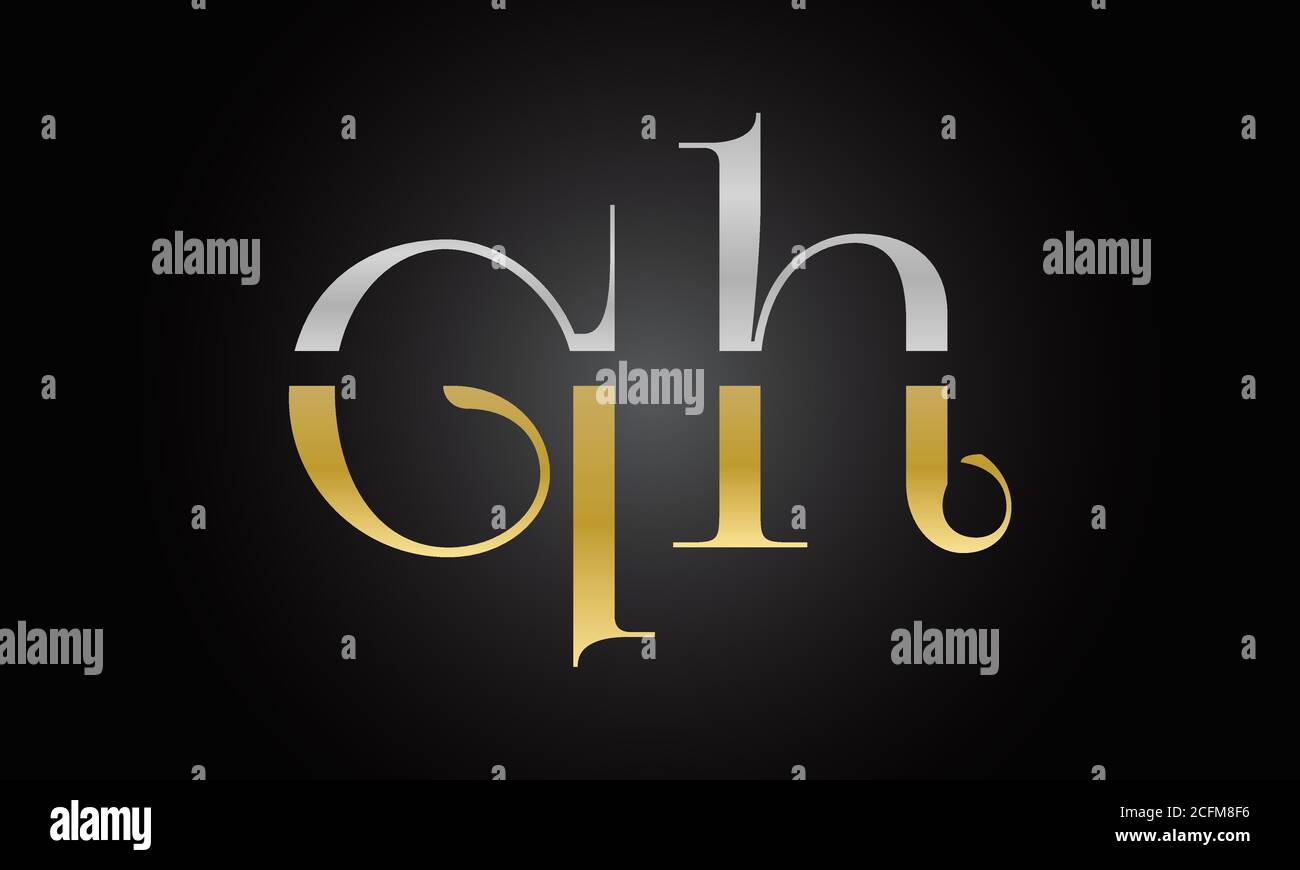 Initial letter QH logo design with modern business typography vector ...