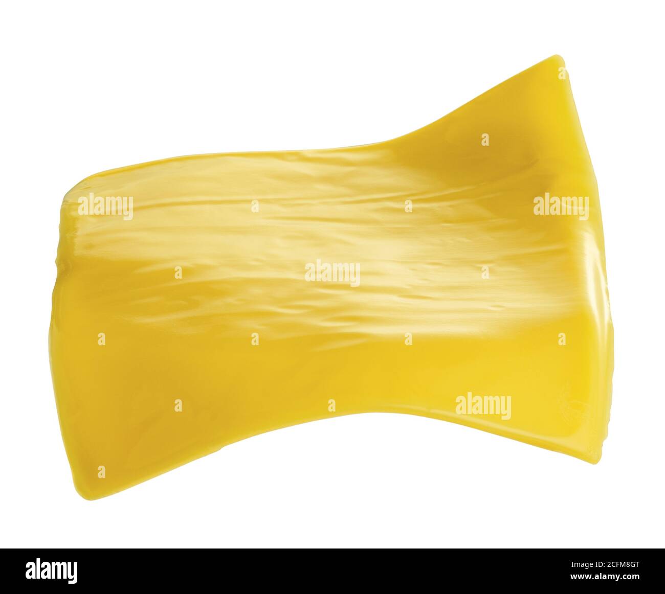 Cheese slice for burger isolated Stock Photo - Alamy