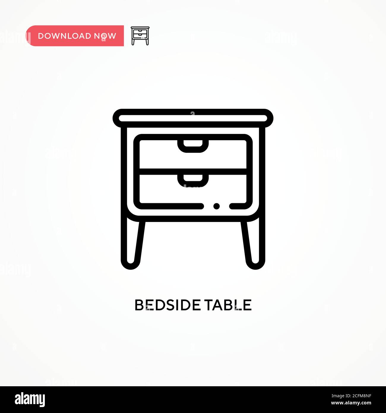 Bedside table cushions Stock Vector Images - Alamy