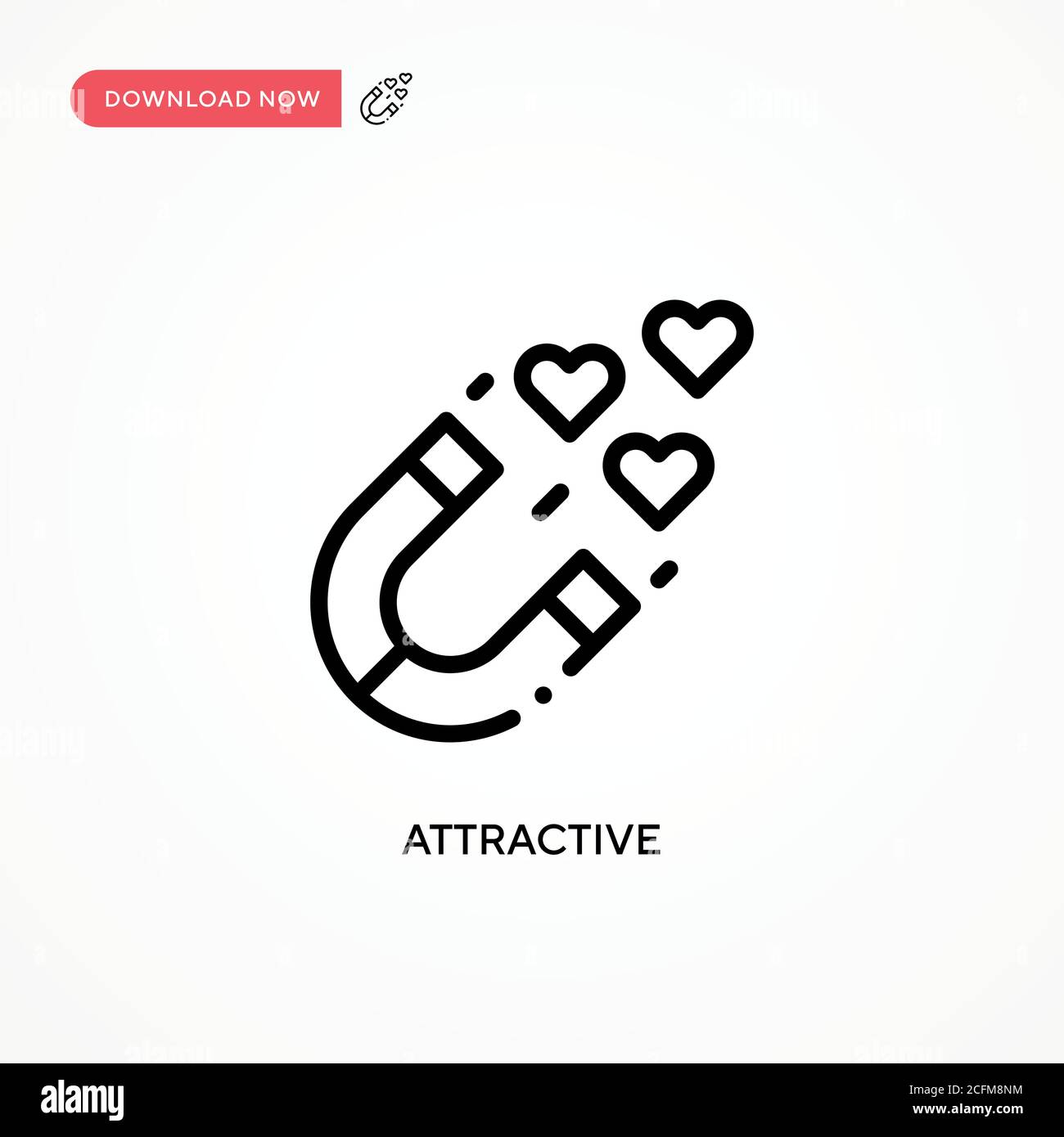Attractive vector icon. Modern, simple flat vector illustration for web ...