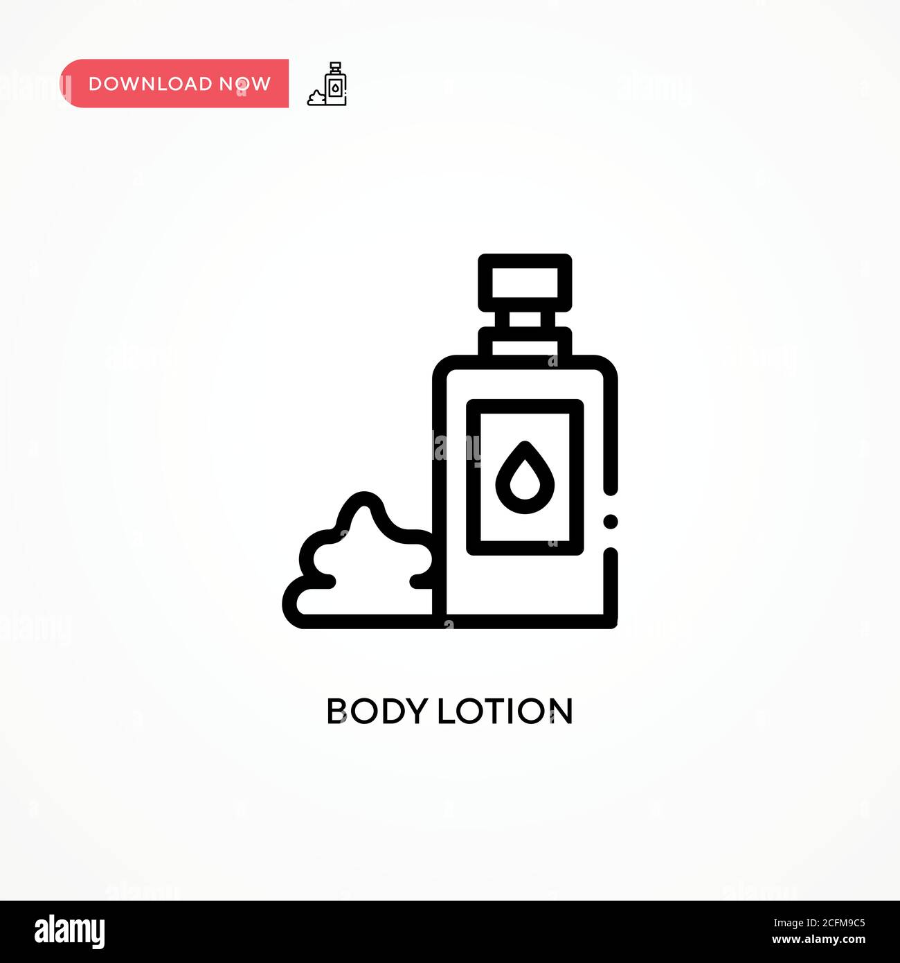Body lotion vector icon. Modern, simple flat vector illustration for ...