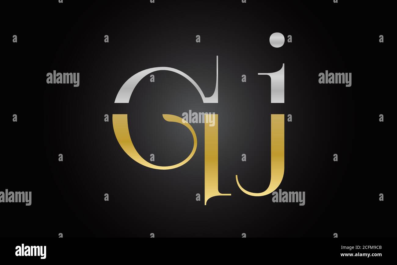 Initial letter QJ logo design with modern business typography vector ...