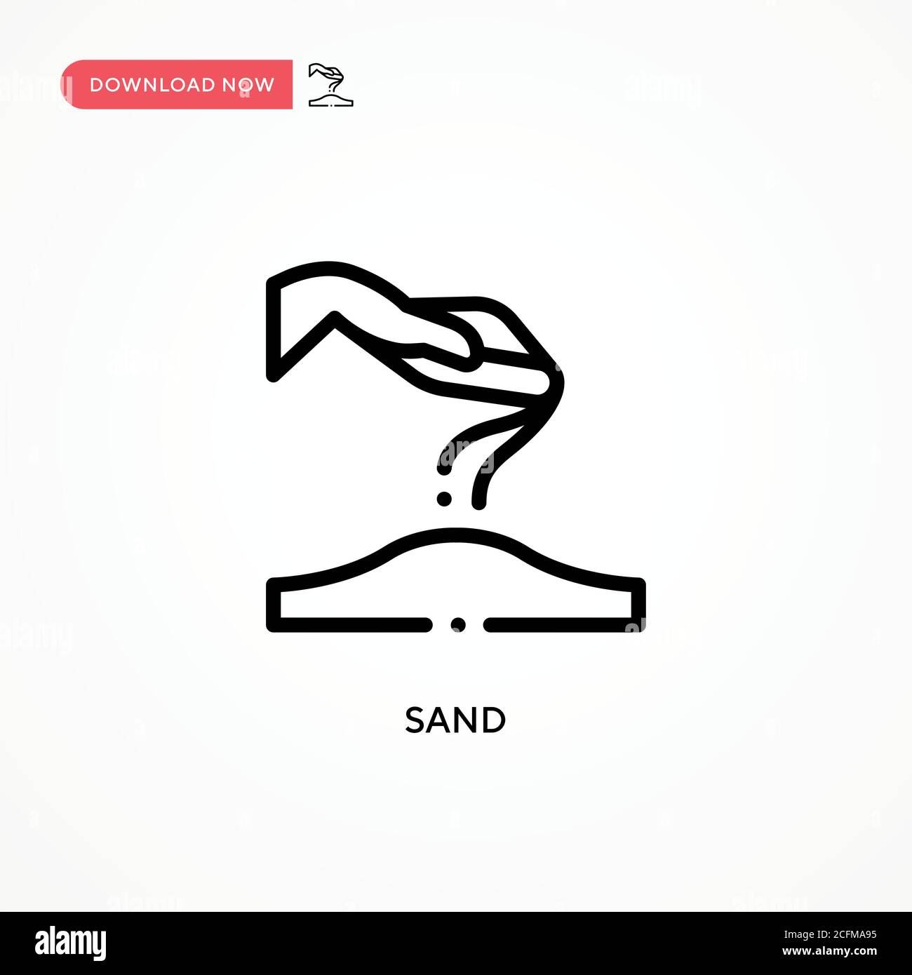 Sand vector icon. Modern, simple flat vector illustration for web site ...