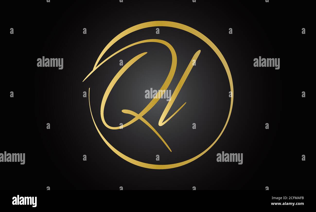 Initial letter QL logo design with modern business typography vector ...