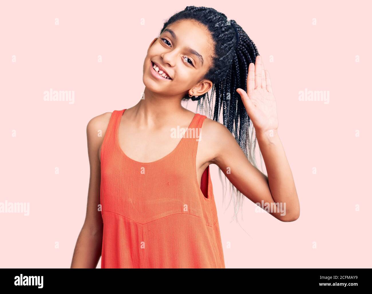 African girl saying hi child hi-res stock photography and images - Alamy