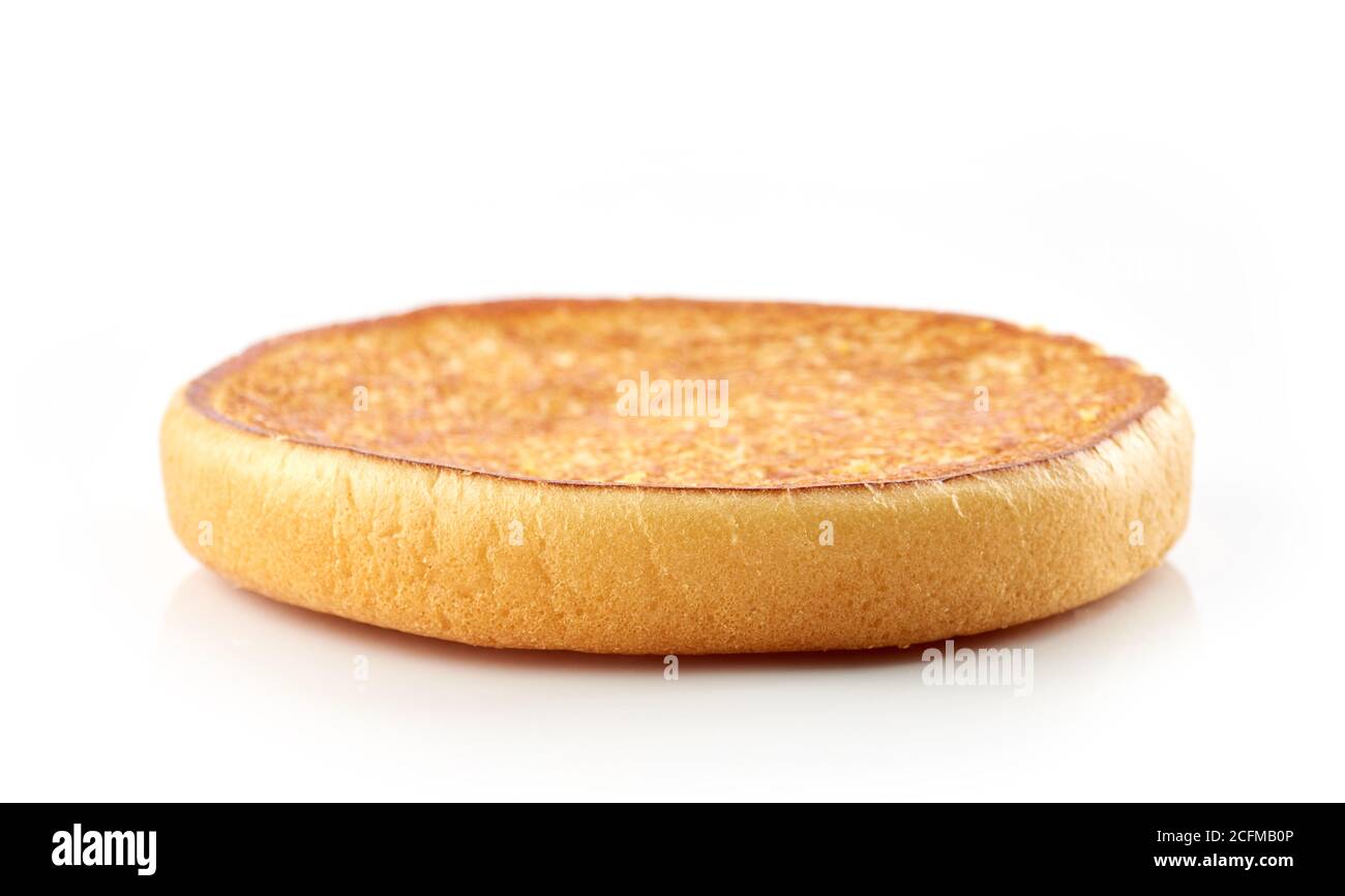 toasted burger bread isolated on white background Stock Photo - Alamy