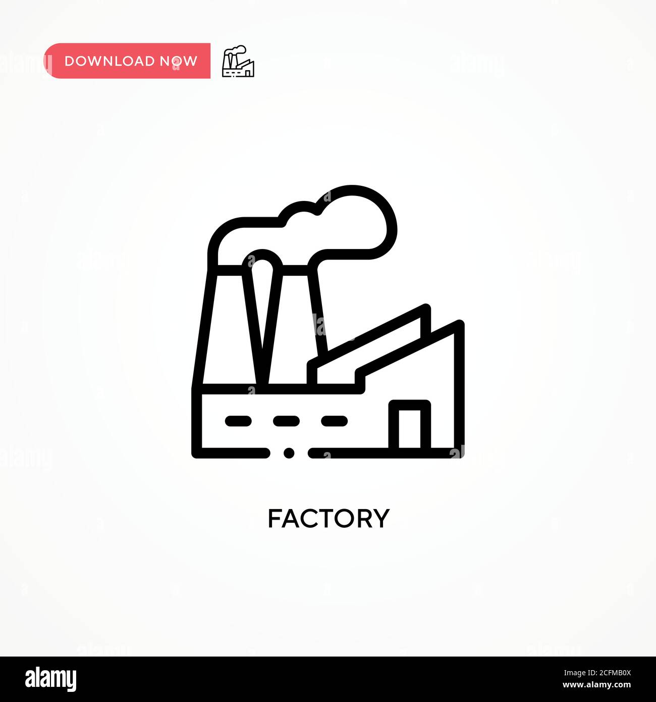 Factory vector icon. Modern, simple flat vector illustration for web ...