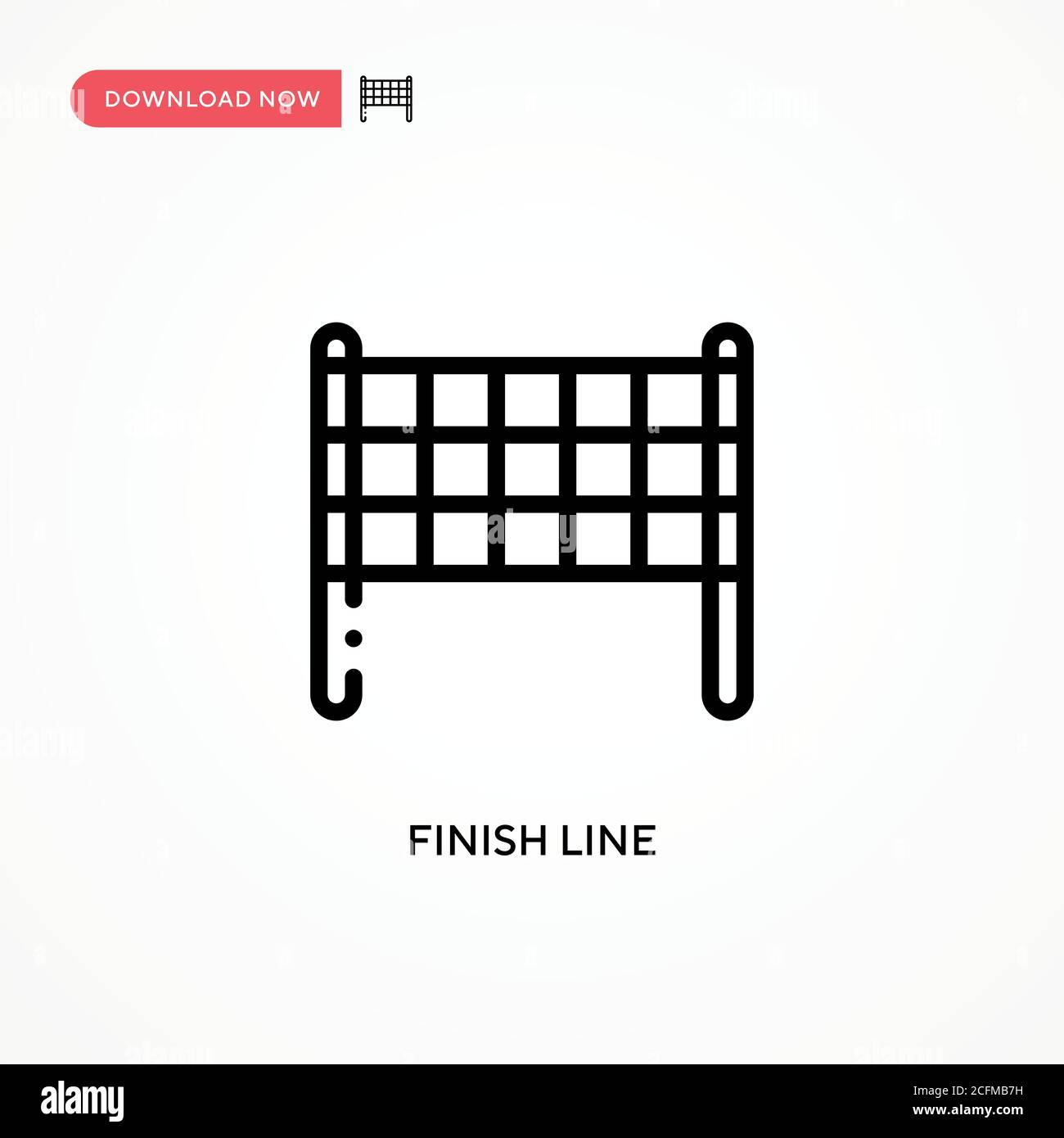 Finish line vector icon. Modern, simple flat vector illustration for ...