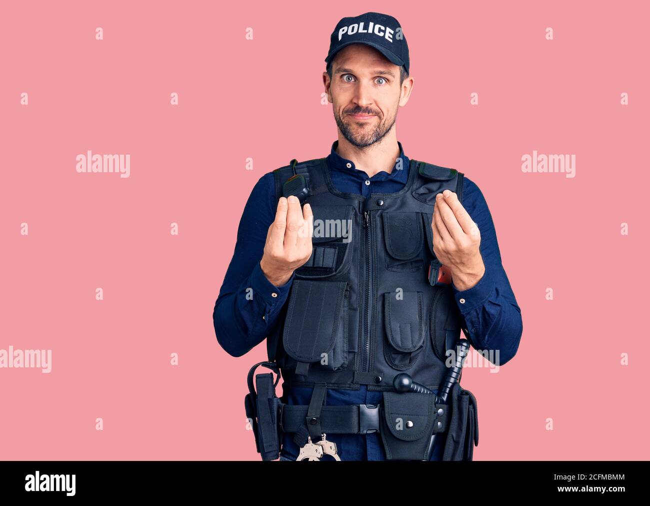 Handsome italian policeman hi-res stock photography and images - Alamy