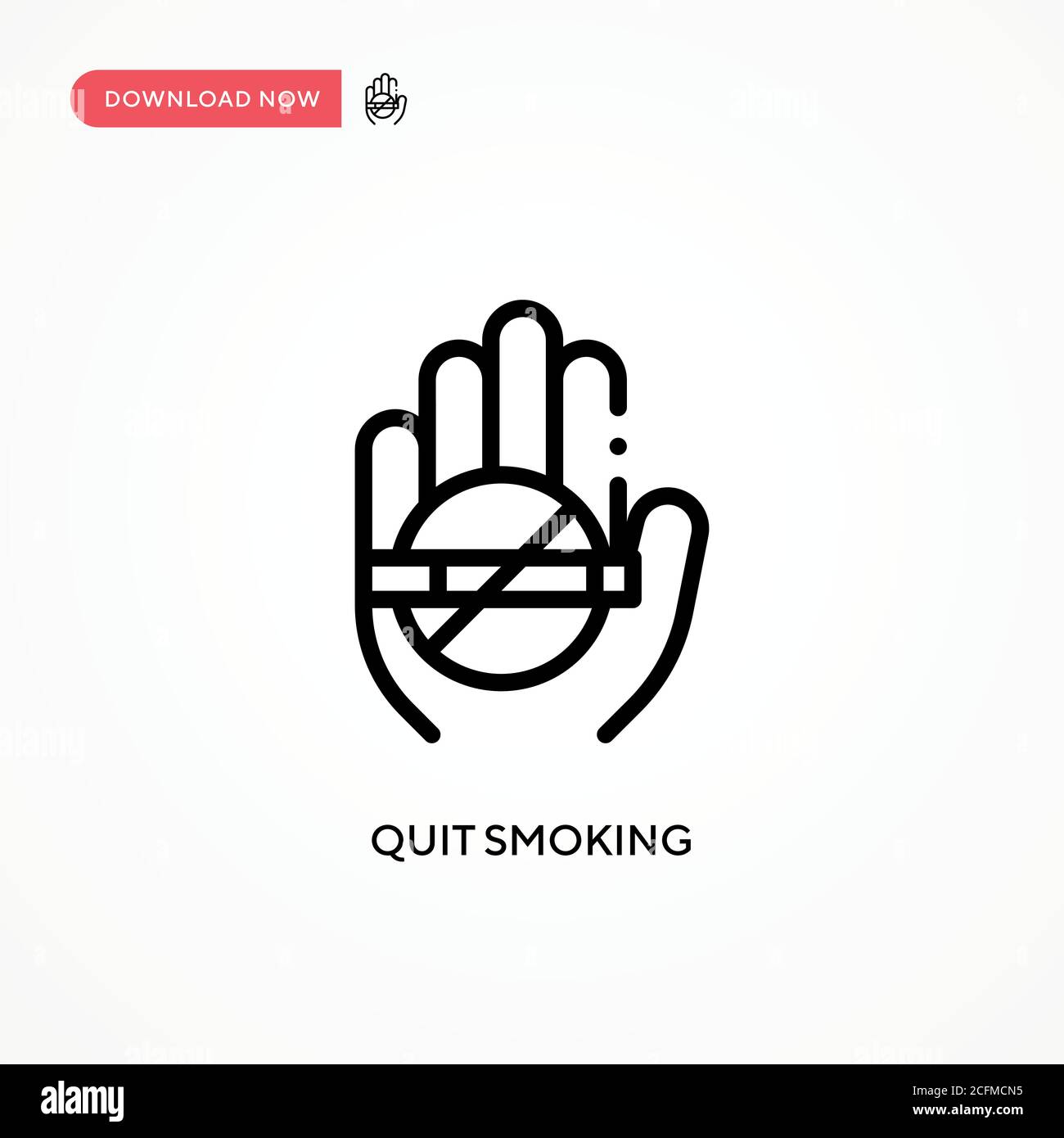Quit smoking vector icon. Modern, simple flat vector illustration for ...