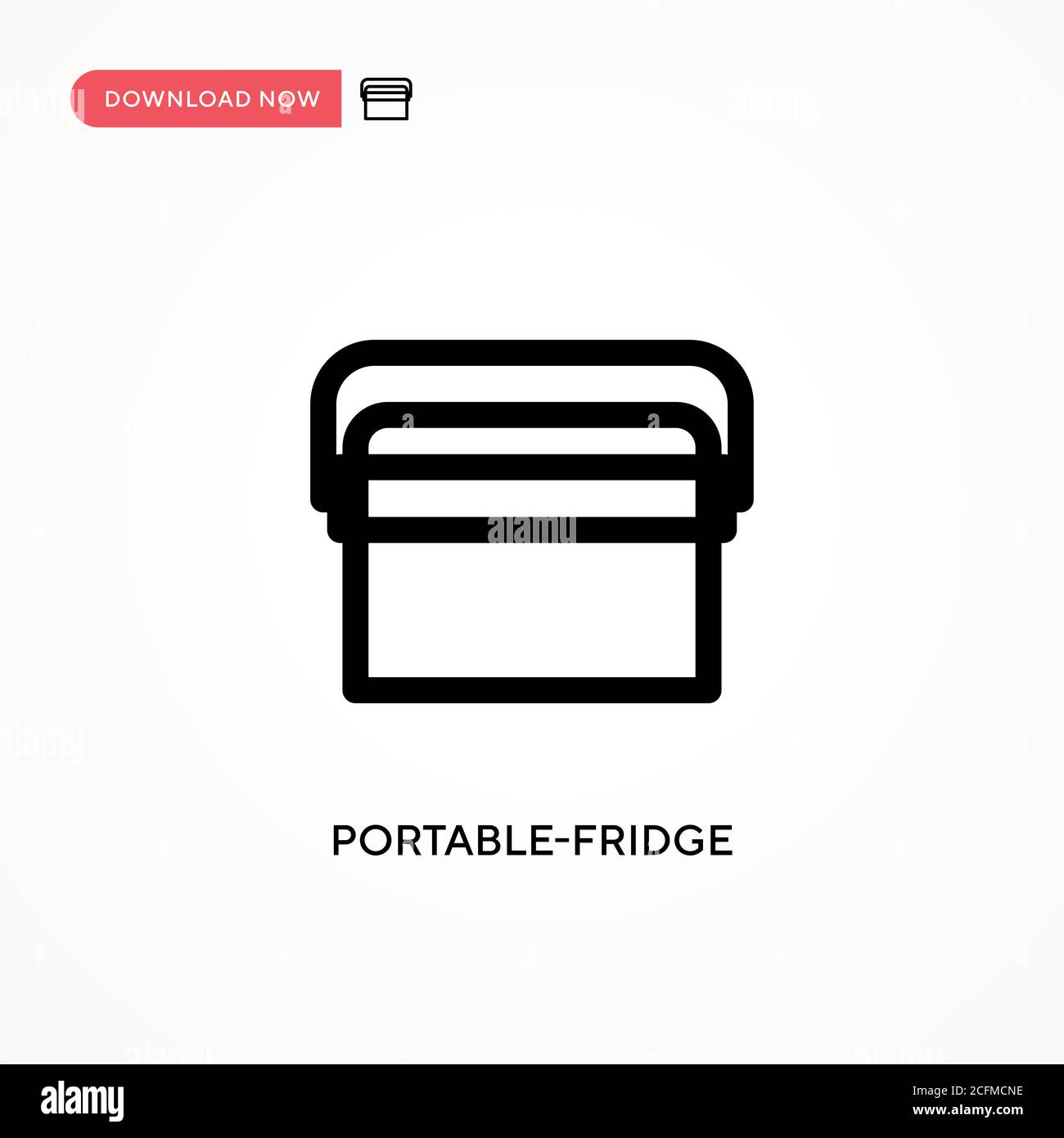 Portable-fridge vector icon. Modern, simple flat vector illustration ...