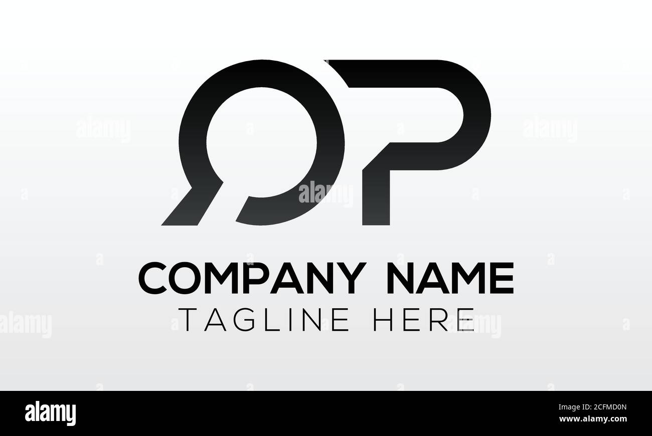 Initial letter QP logo design with modern business typography vector ...