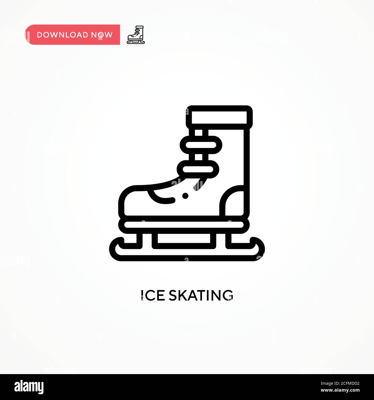 Ice skating vector icon. Modern, simple flat vector illustration for ...