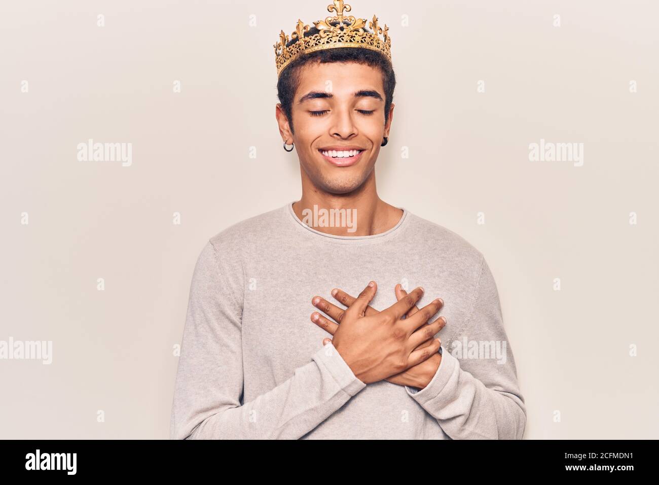 Real Prince Wearing Crown