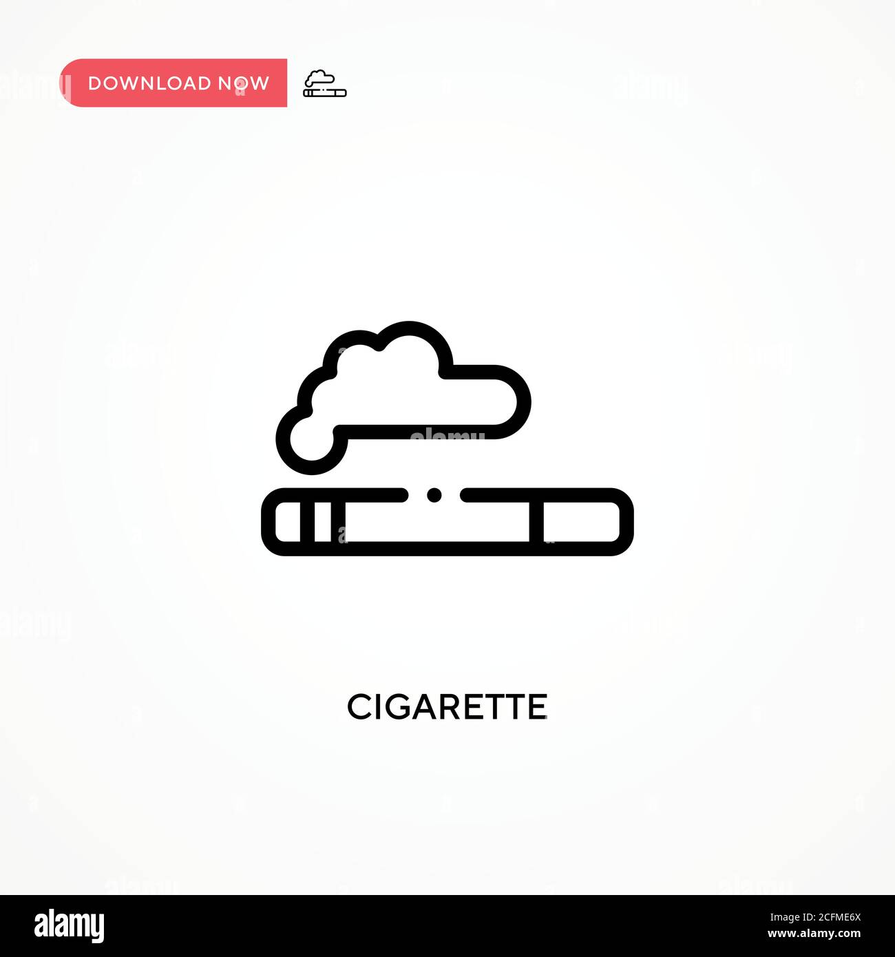 Cigarettes simple vector icon Cut Out Stock Images & Pictures - Alamy