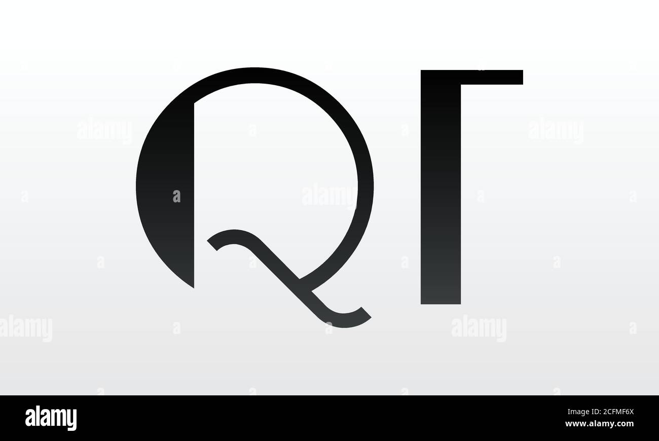 Initial letter QT logo design with modern business typography vector ...