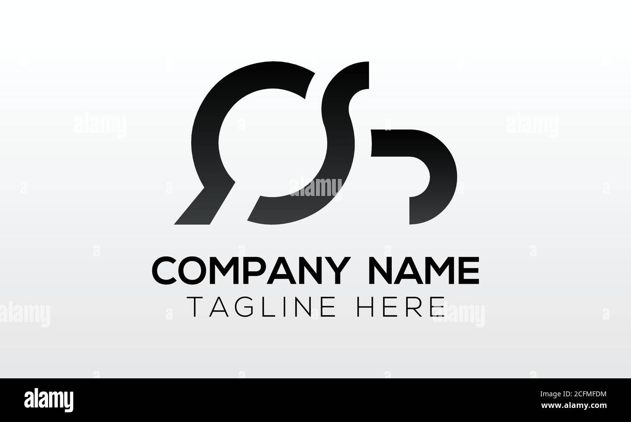 Initial letter QS logo design with modern business typography vector ...