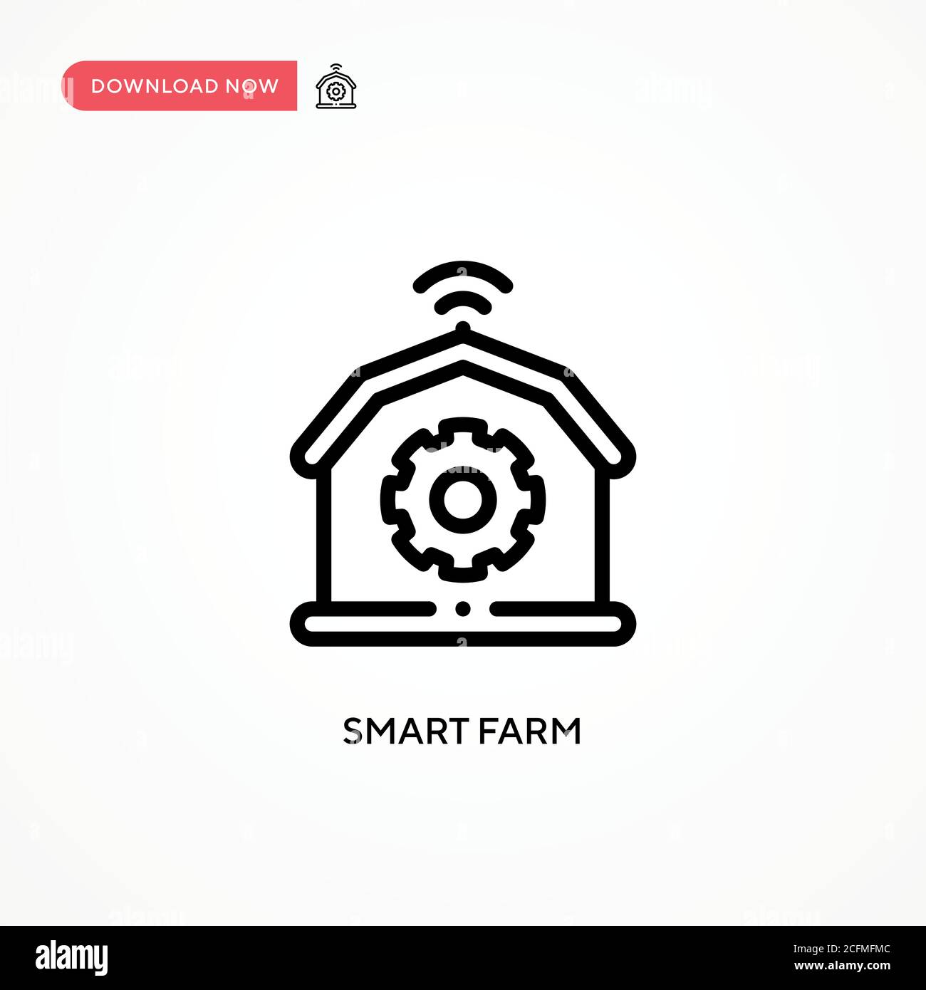 Smart farm vector icon. Modern, simple flat vector illustration for web ...