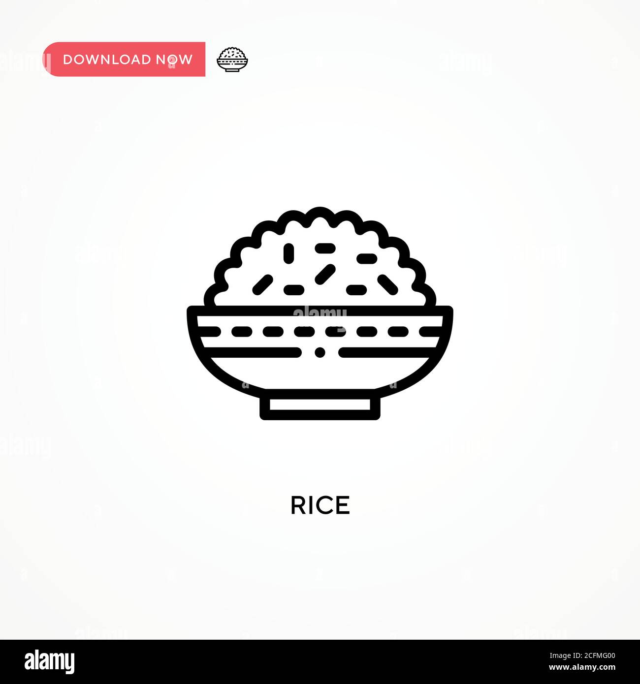 Indian uncooked rice Stock Vector Images - Alamy
