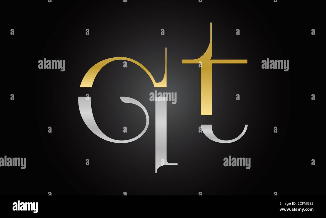 Initial letter QT logo design with modern business typography vector ...