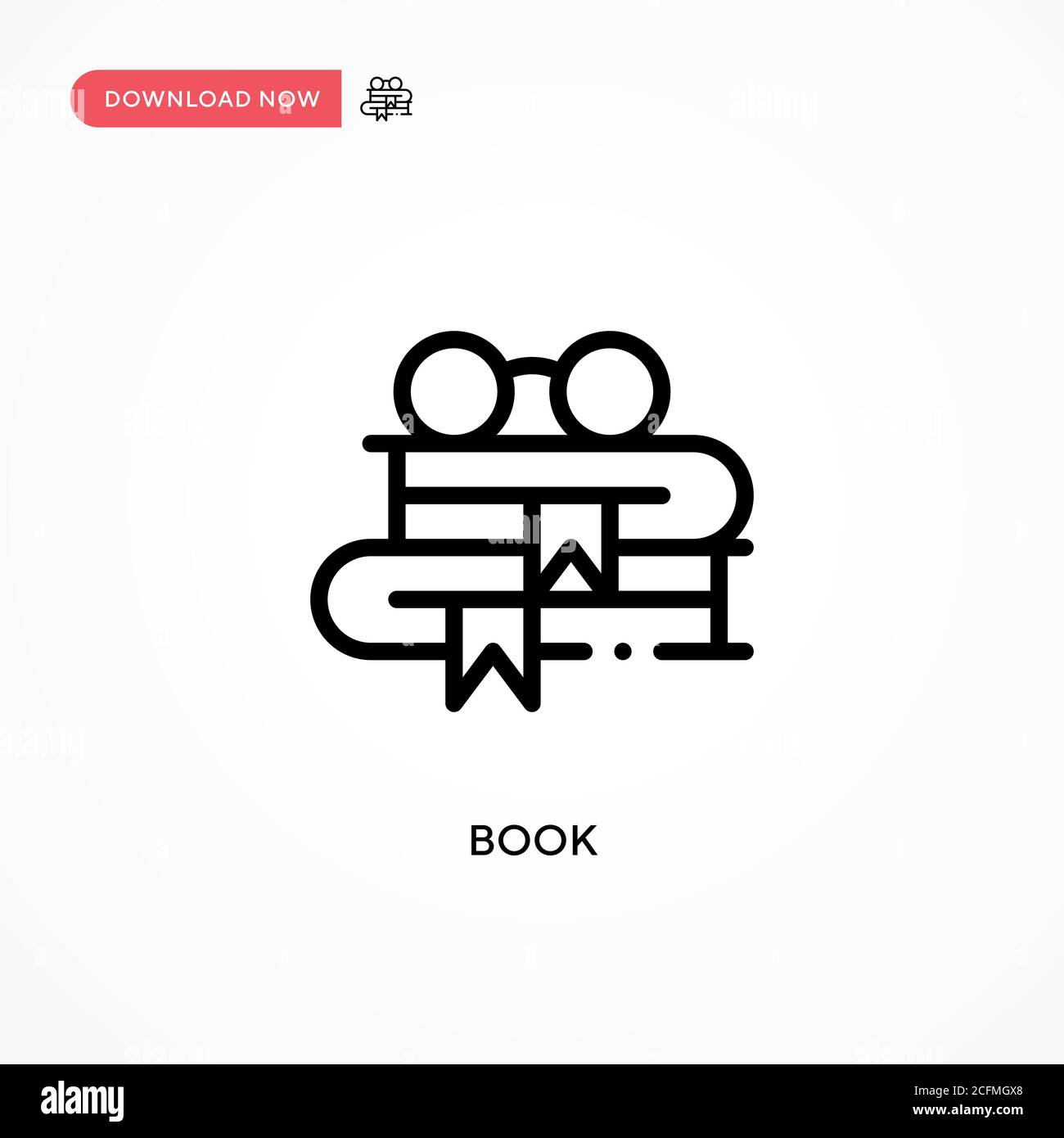 Book vector icon. Modern, simple flat vector illustration for web site ...