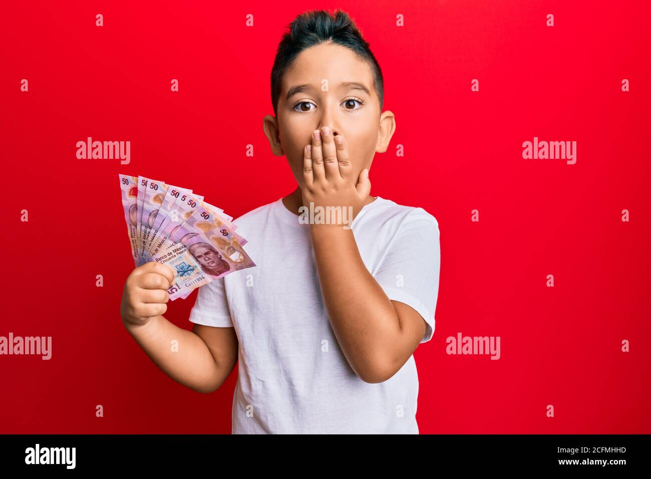 Mexican child surprised hi-res stock photography and images - Alamy