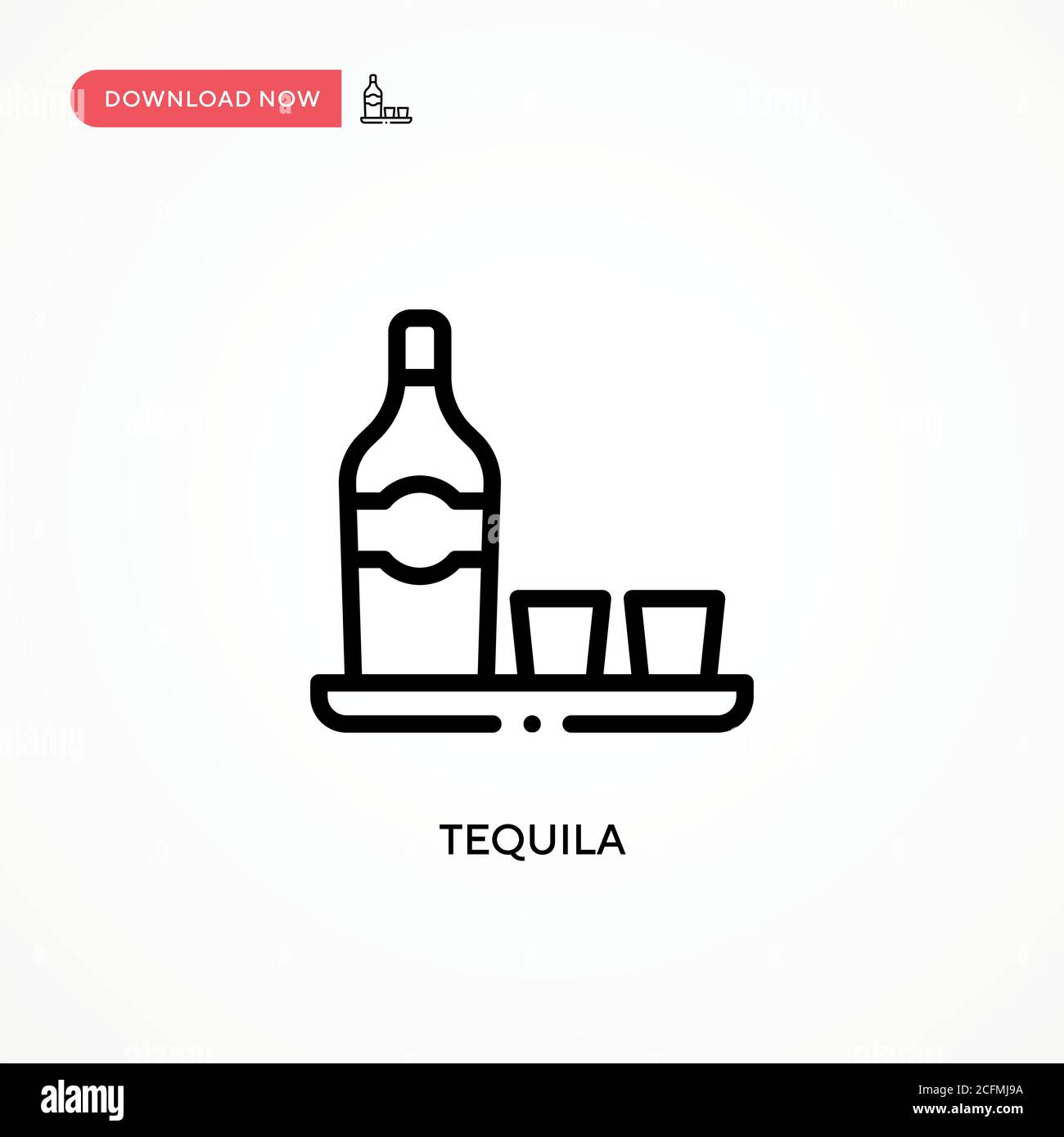 Shot tequila table Stock Vector Images - Alamy