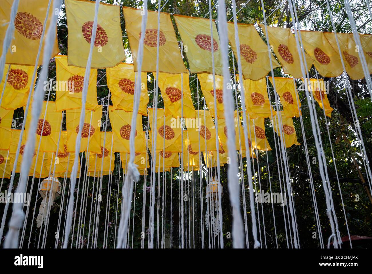 Thai Buddhist public temple with good environment, stock photo Stock ...