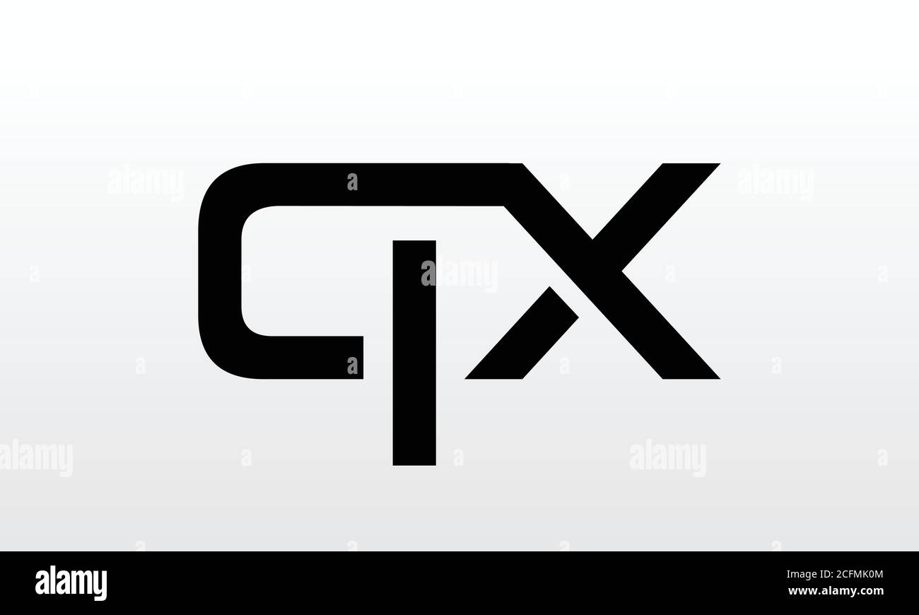 Initial letter QX logo design with modern business typography vector ...