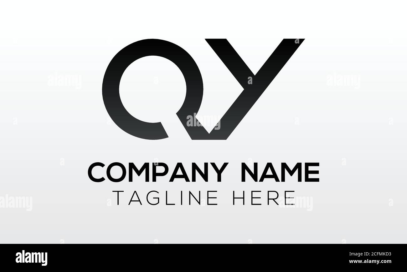 Initial letter QY logo design with modern business typography vector ...