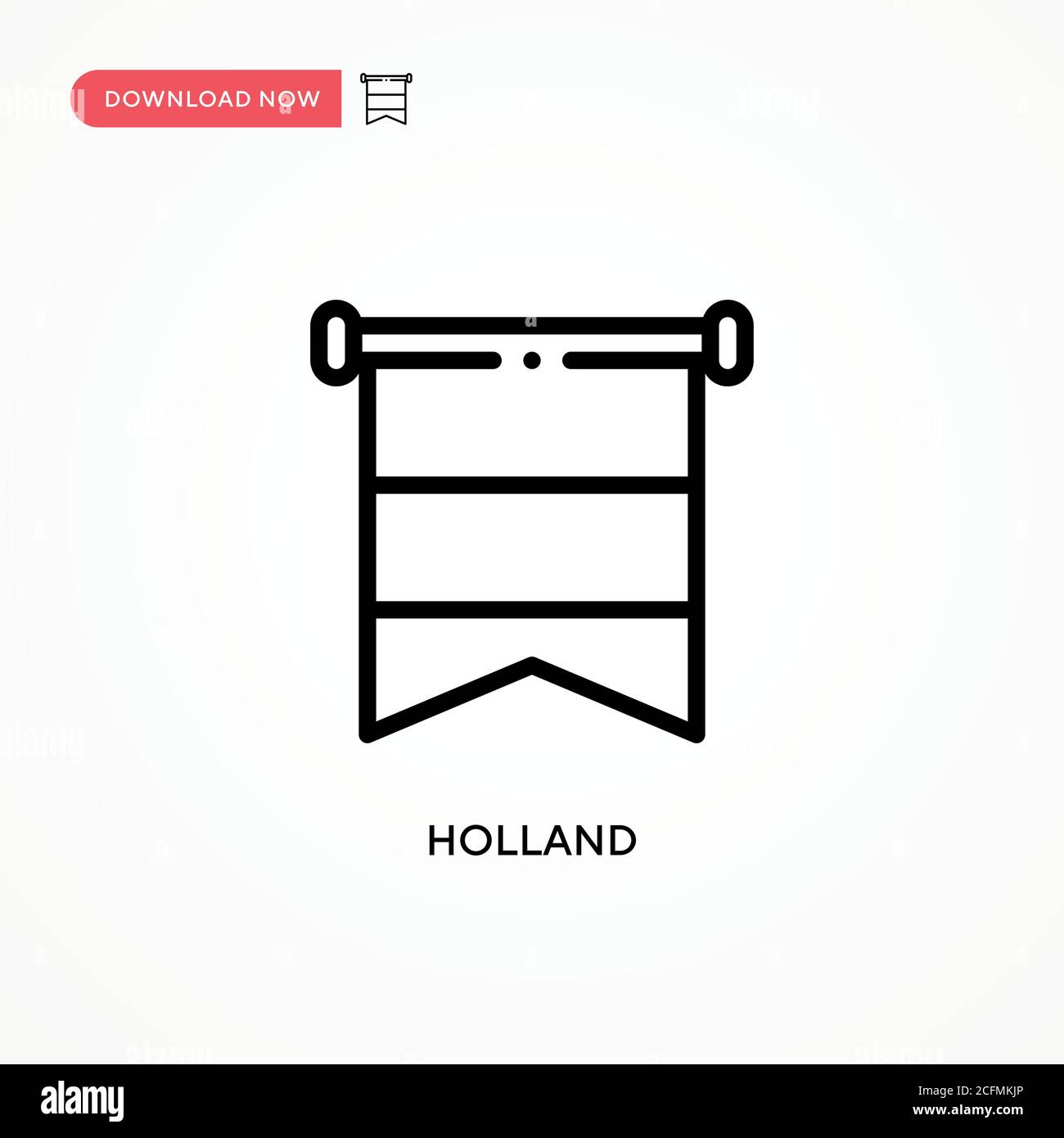 Holland vector icon. Modern, simple flat vector illustration for web ...