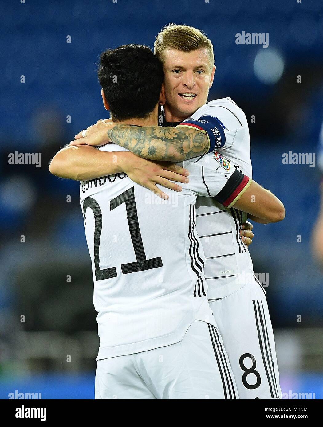 Basel, Switzerland. 06th Sep, 2020. goaljubel 0: 1 goal, left to right ...