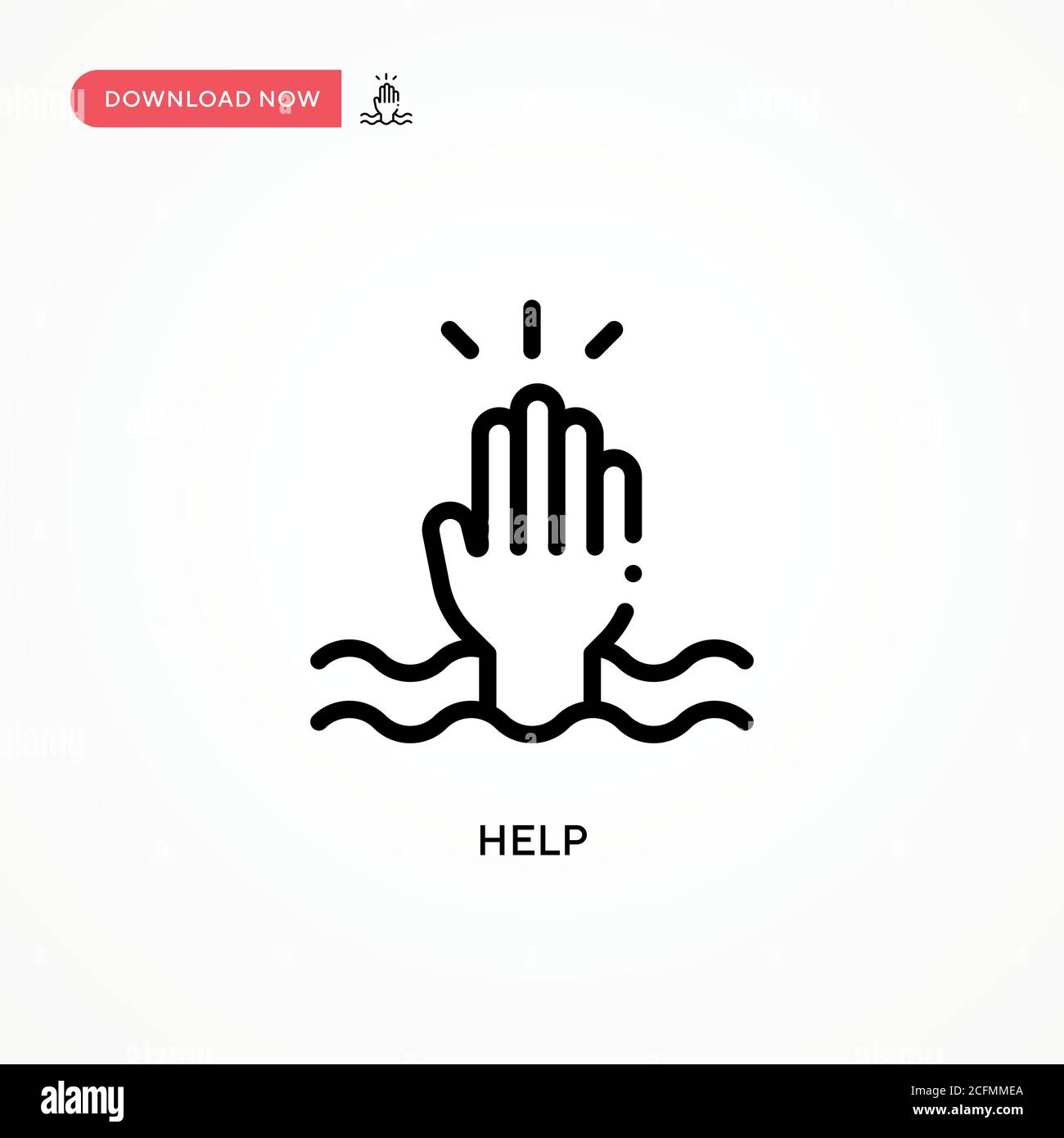 Help vector icon. Modern, simple flat vector illustration for web site ...