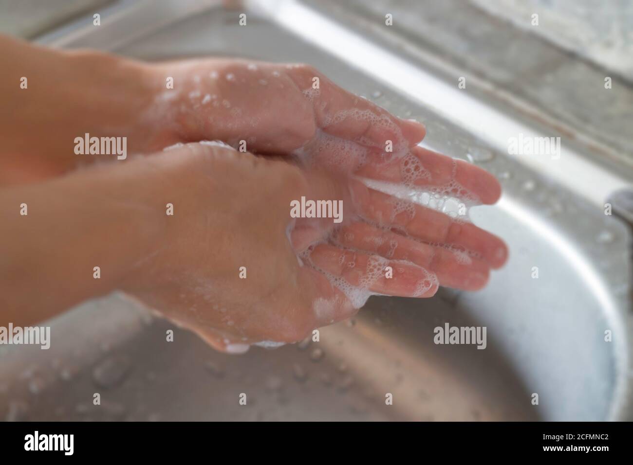 Washing soap bubbles personal hygiene, stock photo Stock Photo - Alamy