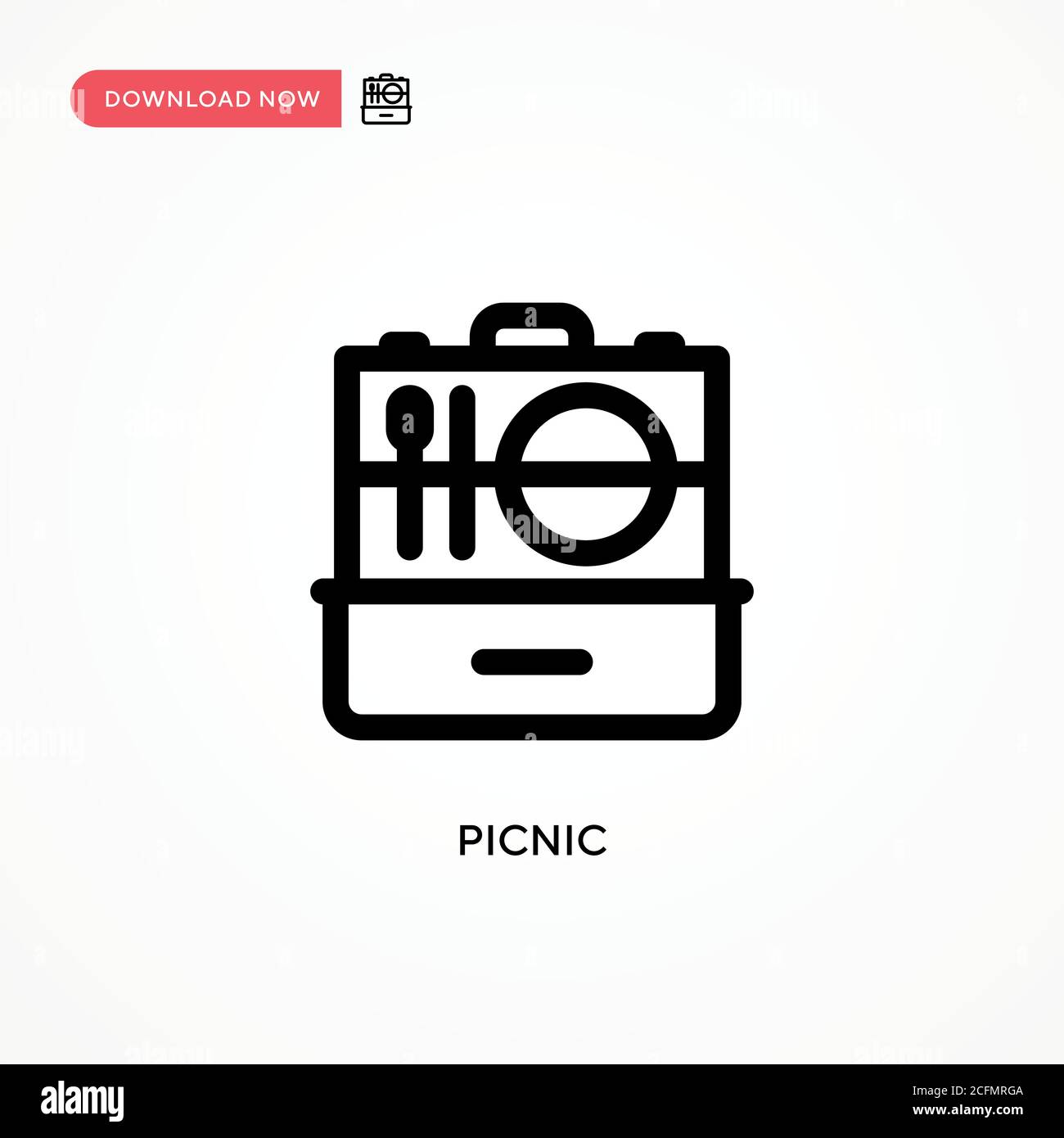 Healthy eating picnic outdoors Stock Vector Images - Alamy