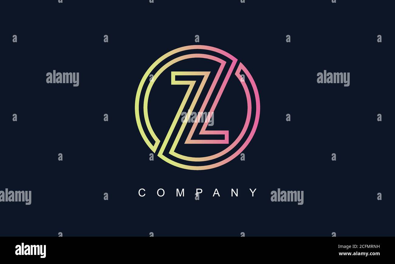 Initial Letter Z Logo With Creative Circle Monogram Business Typography Vector Template ...