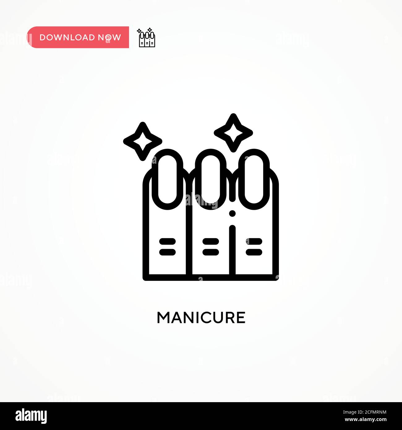 Manicure Icon Vector