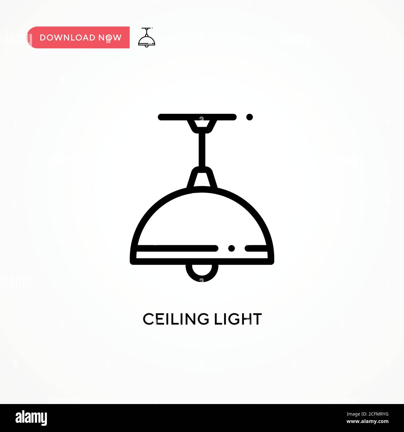 Ceiling light vector icon. Modern, simple flat vector illustration for ...