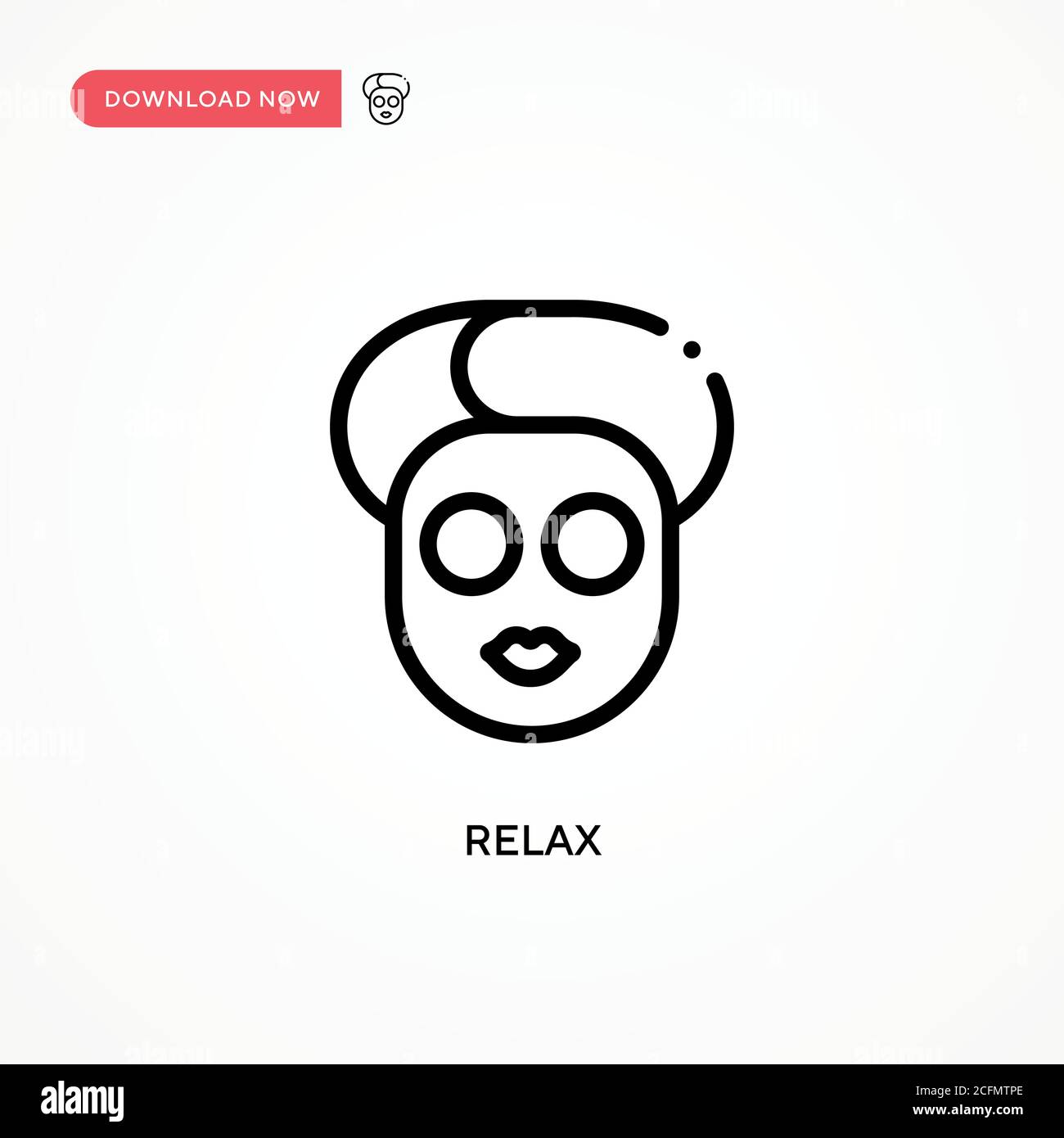 Relax vector icon. Modern, simple flat vector illustration for web site ...